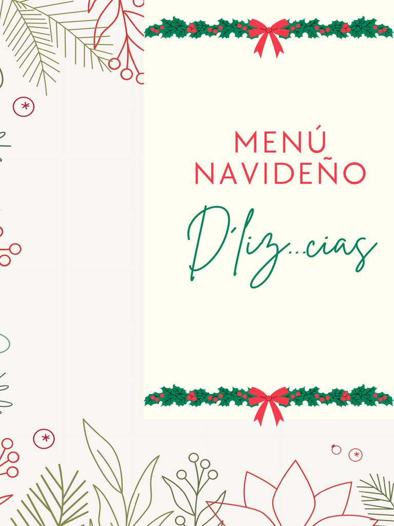 Menú Navideño Dliz Cias | PDF