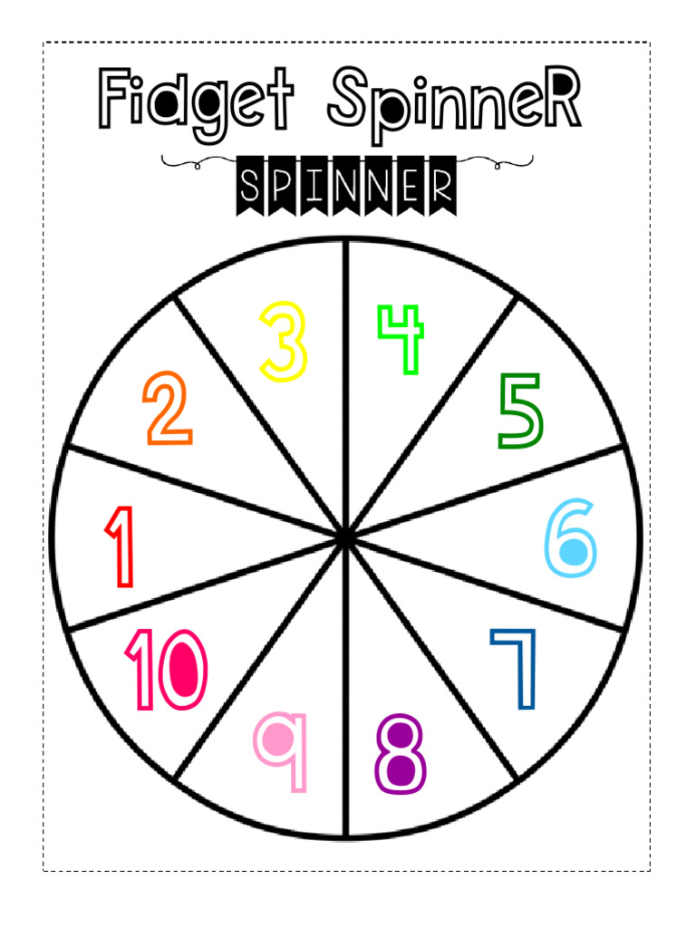 Fidget Spinner Template | PDF