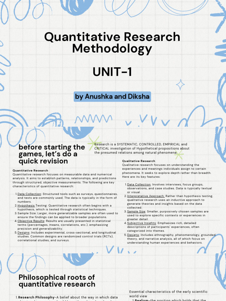 Quantitative Research Methodology | PDF | Sampling (Statistics) | Quantitative Research
