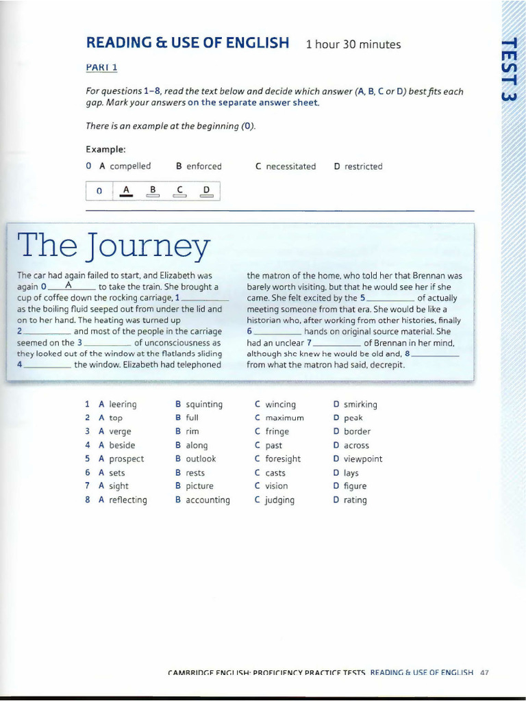 CPE Proficiency - Practice - Tests 3+4 | PDF