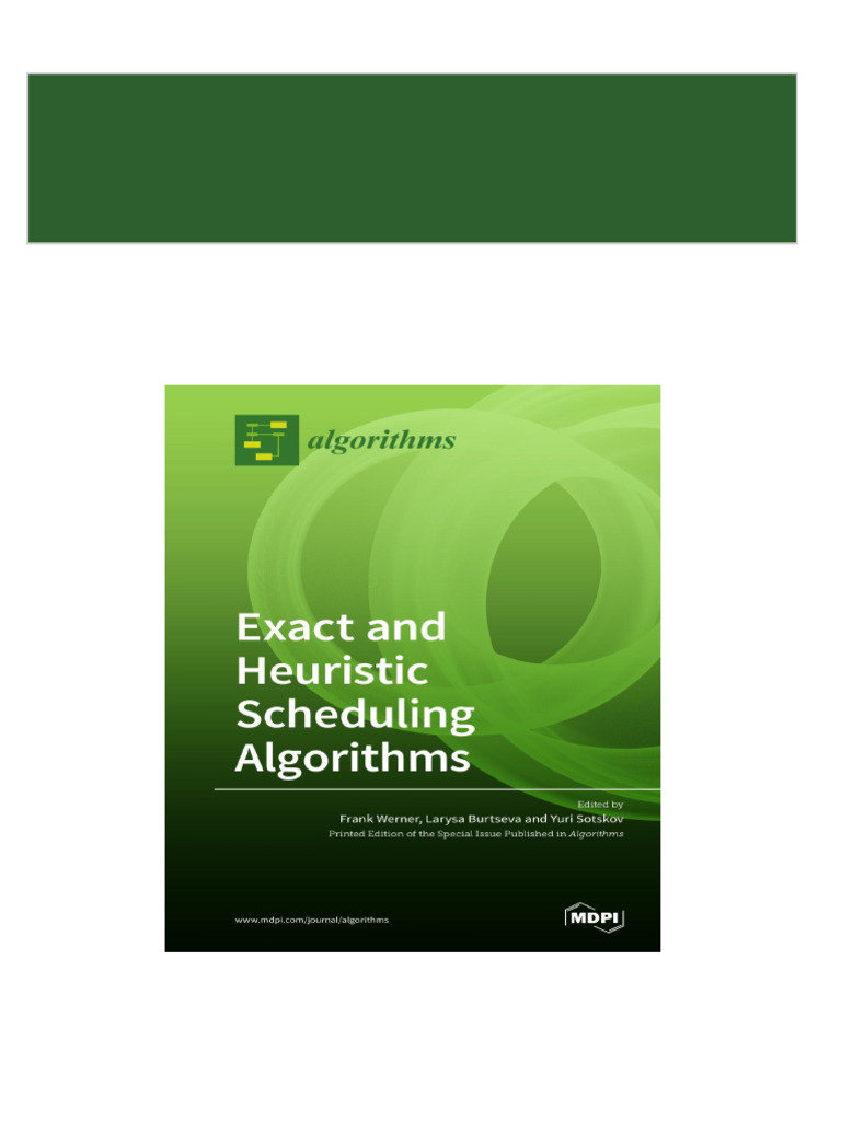 Exact and Heuristic Scheduling Algorithms 2024 Scribd Download | PDF | Fertilizer | Ham