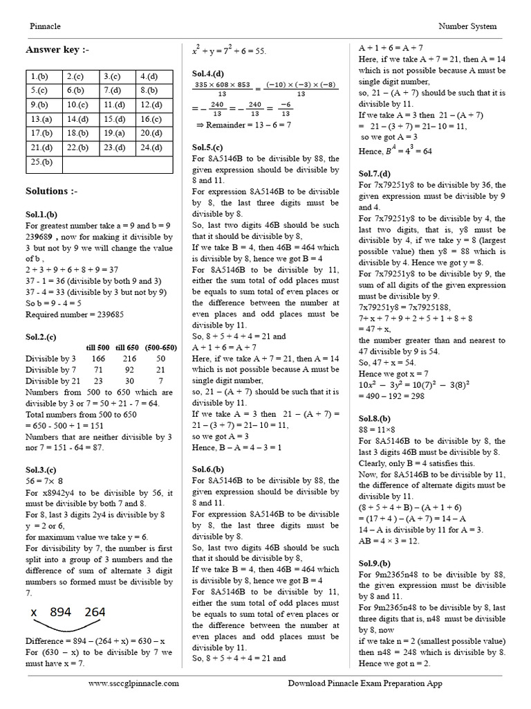 5247.A - (31) - (MATH (Number System) ) - (ID - 115) | PDF | Numbers ...