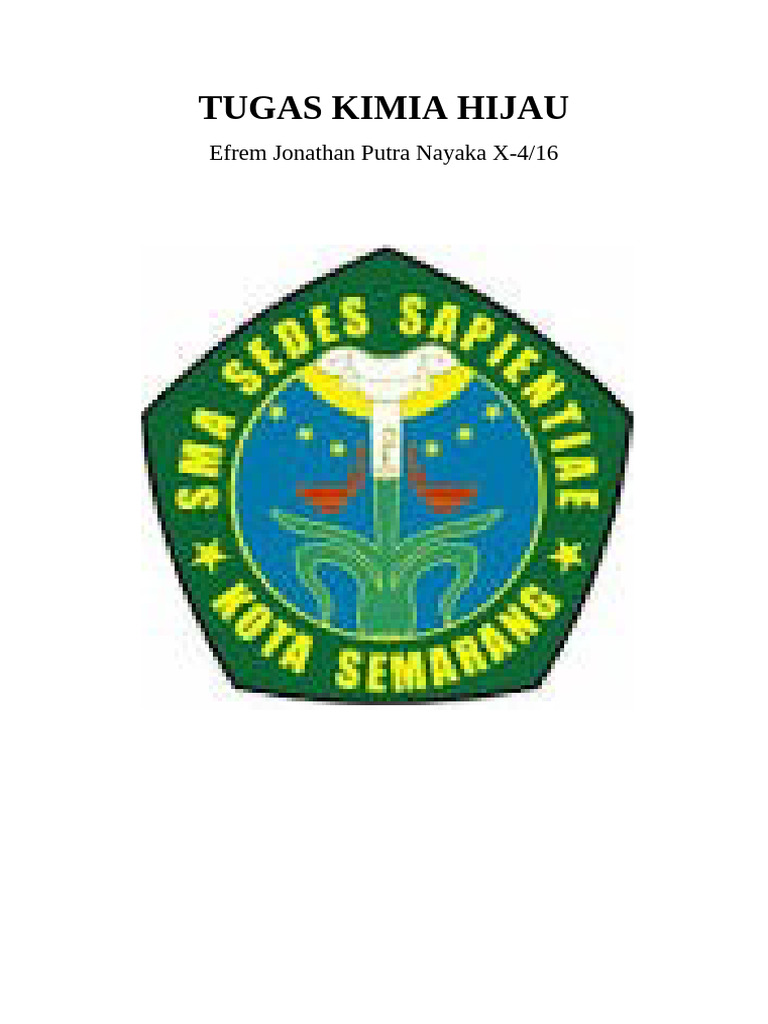 Cover Laporan Tugas Kimia | PDF