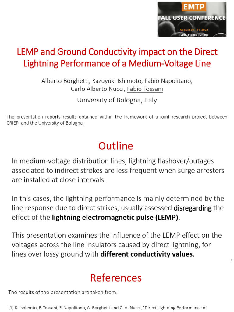 7.2022 EMTP UC - University of Bologna - v1 | PDF | Insulator (Electricity) | Materials Science