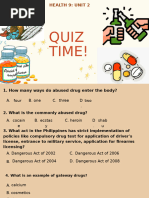 Drug and Alcohol Quiz with Answers | PDF | Cannabis (Drug) | Public Health