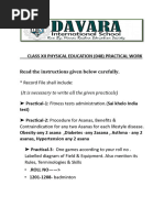 Physical Education Practical File Class 12 | PDF | Ball And Bat Games | Cricket
