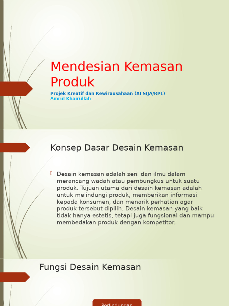 Mendesian Kemasan Produk | PDF