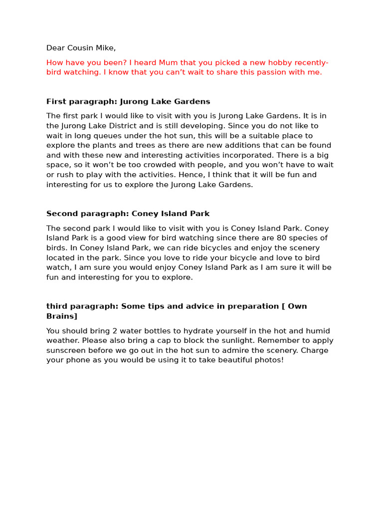 English Sit. Writing | PDF