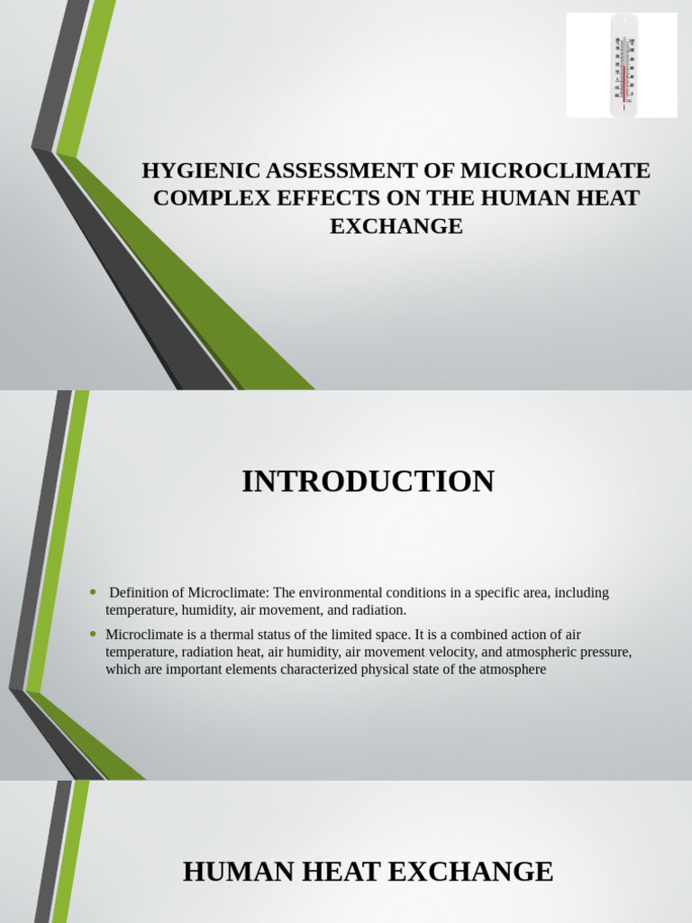 Microclimate's Impact on Human Heat Exchange | PDF | Heat Transfer ...