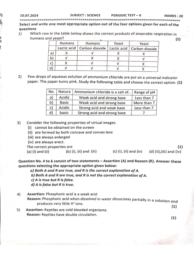 Class 10 Cbse Question Paper | PDF