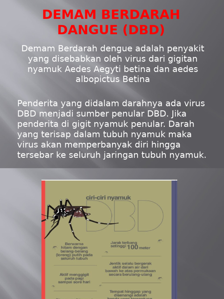 Power Point Demam Berdarah Dangue (DBD) | PDF