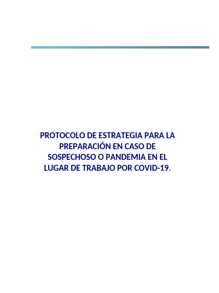 PROTOCOLO EN CASO DE SOSPECHOSO Mod | PDF | Influenza | Epidemiología