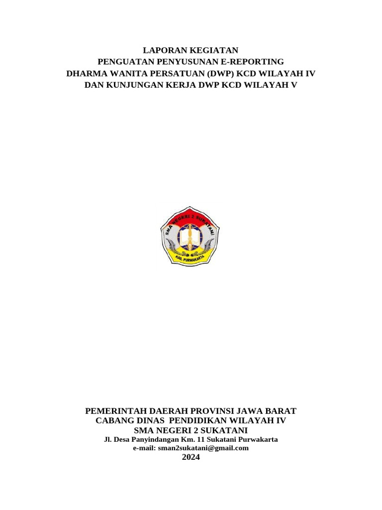 Laporan Kegiatan DWP | PDF