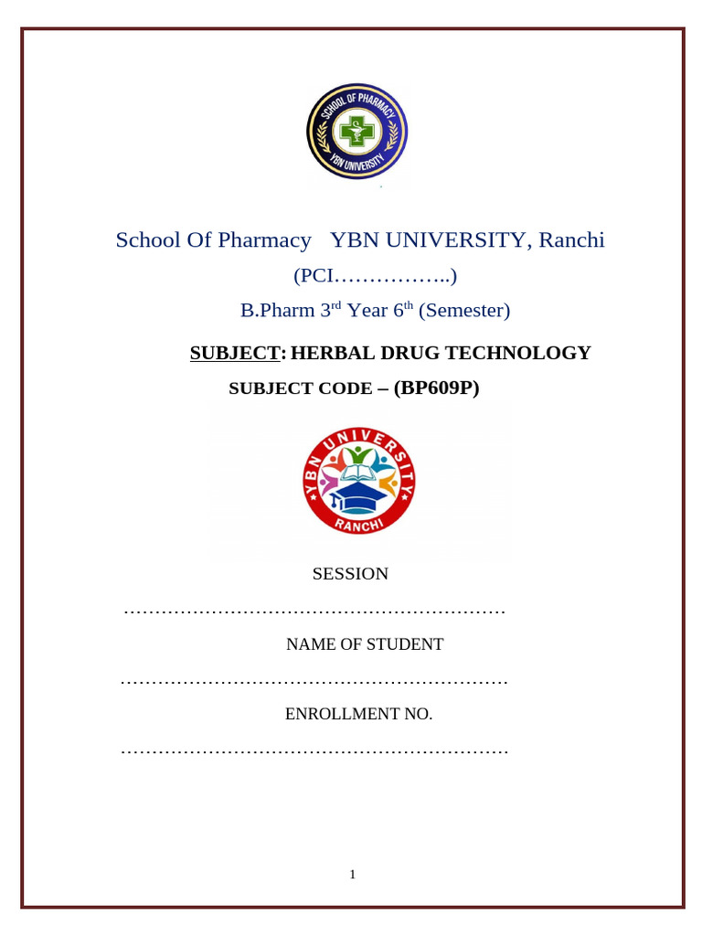Herbal Drug Technology Revised Lab Manual | PDF | Starch | Honey