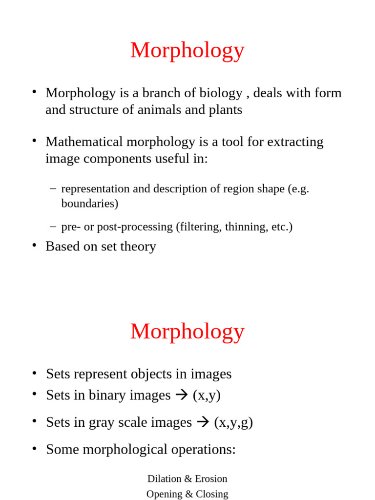 Dilation And Erosion Pdf Multidimensional Signal Processing Computer Vision
