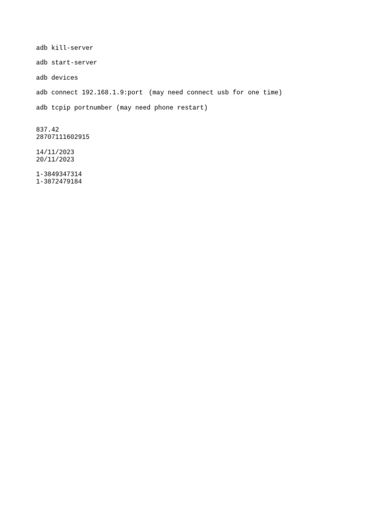 Adb Commands Pdf