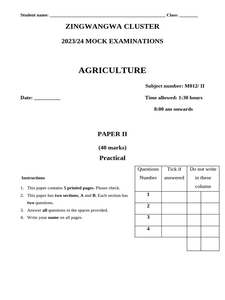 Agr p2 (Test Items) | PDF | Seed | Germination