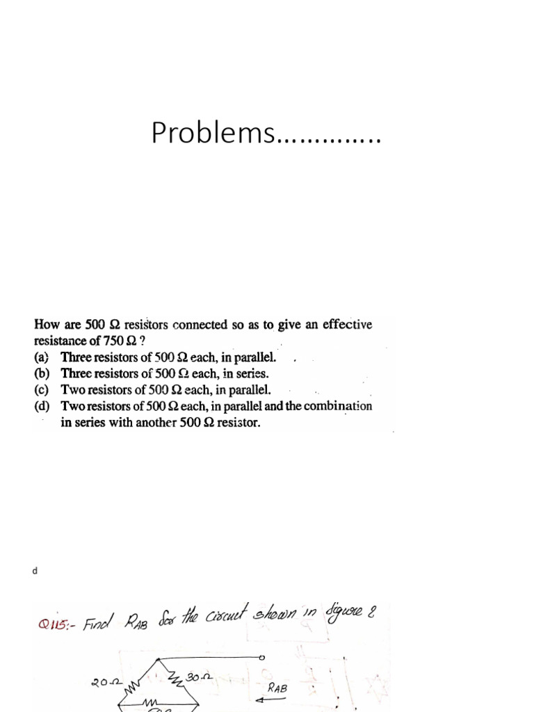 Problems - Part 1 | PDF