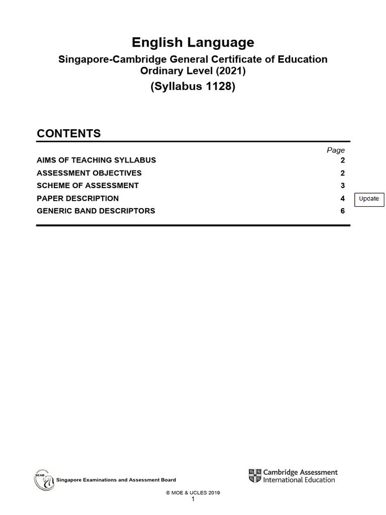 Cambridge School1128 - Y21 - Sy | PDF | Reading Comprehension | English Language