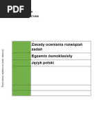 Pan Tadeusz. Arkusz Egzaminacyjny. Egzamin Osmoklasisty | PDF