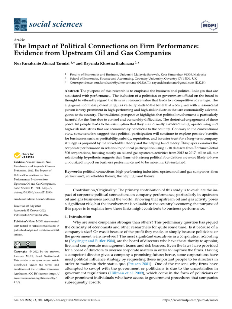 The-Impact-of-Political-Connections-on-Firm-Performance-Evidence-from ...