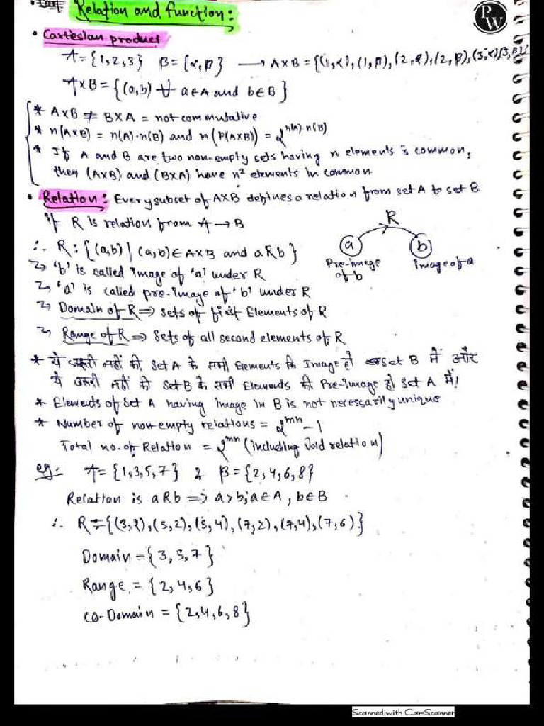 Complete Maths Class 12th Handwritten Notes by Ashish Sir | PDF