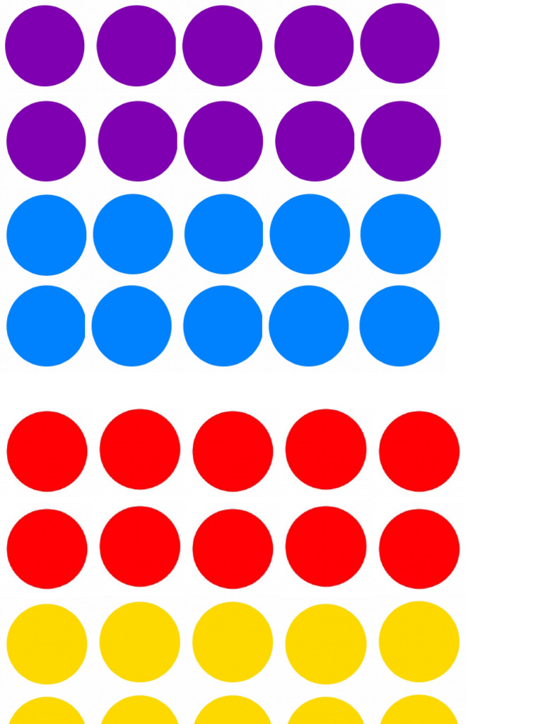 Fichas de Colores y Tarjetas de Numeros, Valor Posicional | PDF