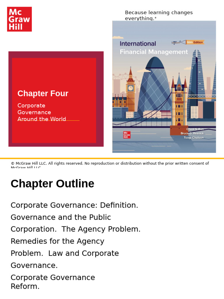 CHAPTER04 - Corporate Governance Around The World | PDF | Sarbanes–Oxley Act | Corporate Governance