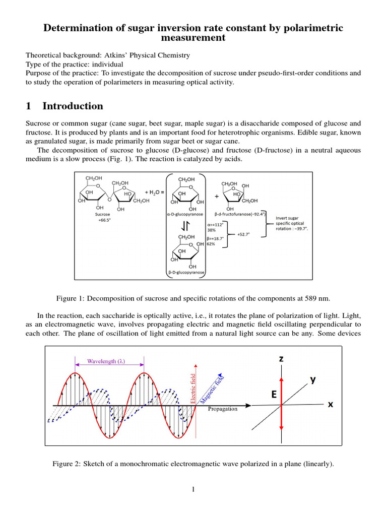 Sugar | PDF | Polarization (Waves) | Sucrose