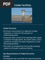 Raw Water Intake Design | PDF | River | Water Supply Network