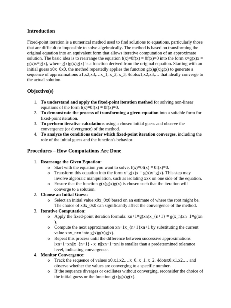 Introduction Di Nagtuturo | PDF | Numerical Analysis | Equations
