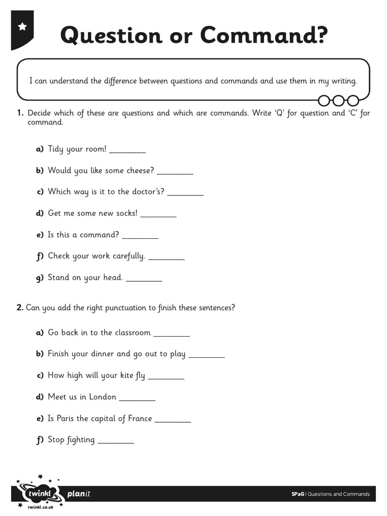 T-L-5598-Question-or-Command-Differentiated-Activity-Sheets_ver_1 | PDF