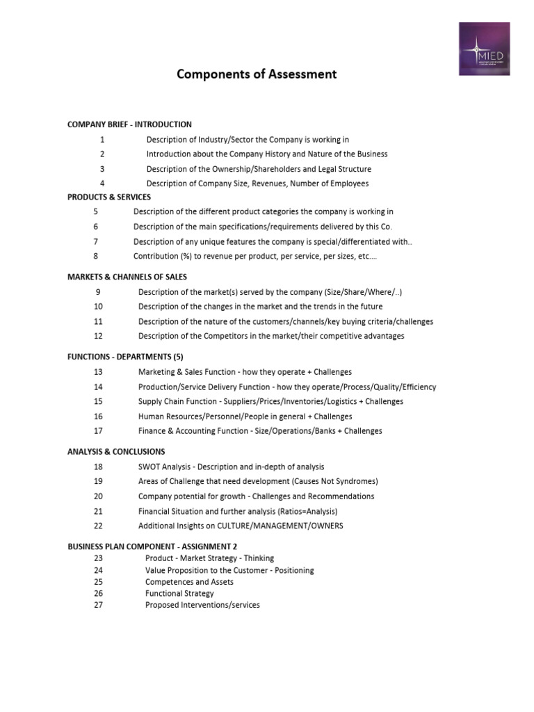 Components of Assessment | PDF