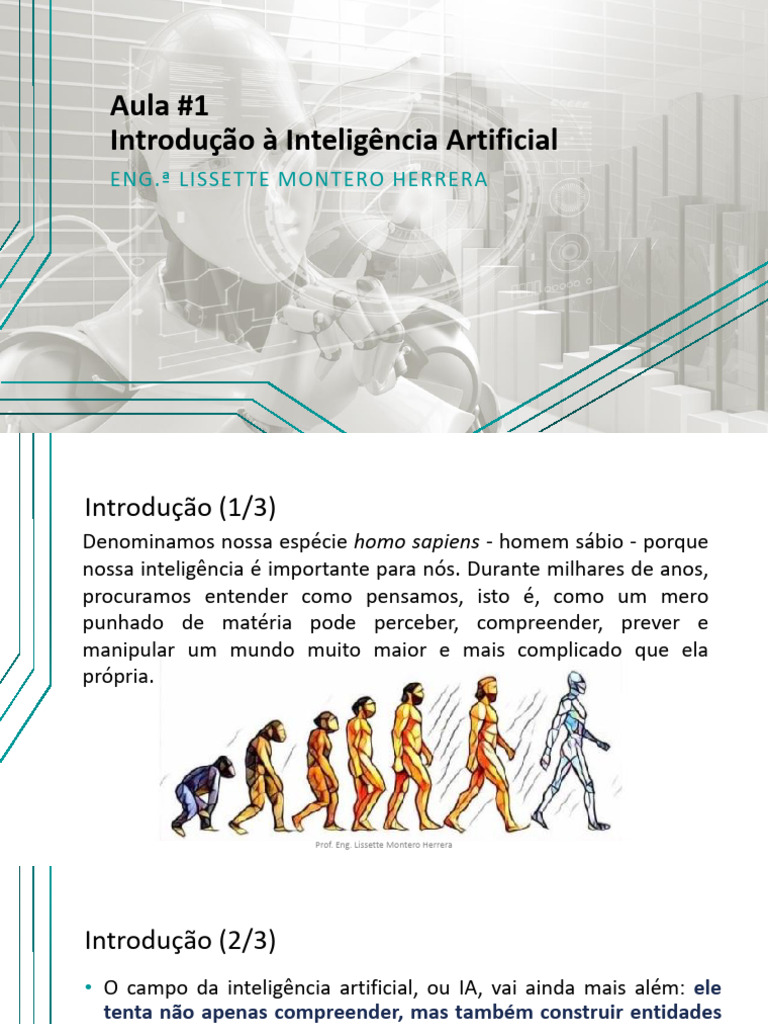 Apresentação-Introdução À Inteligência Artificial | PDF | Inteligência ...