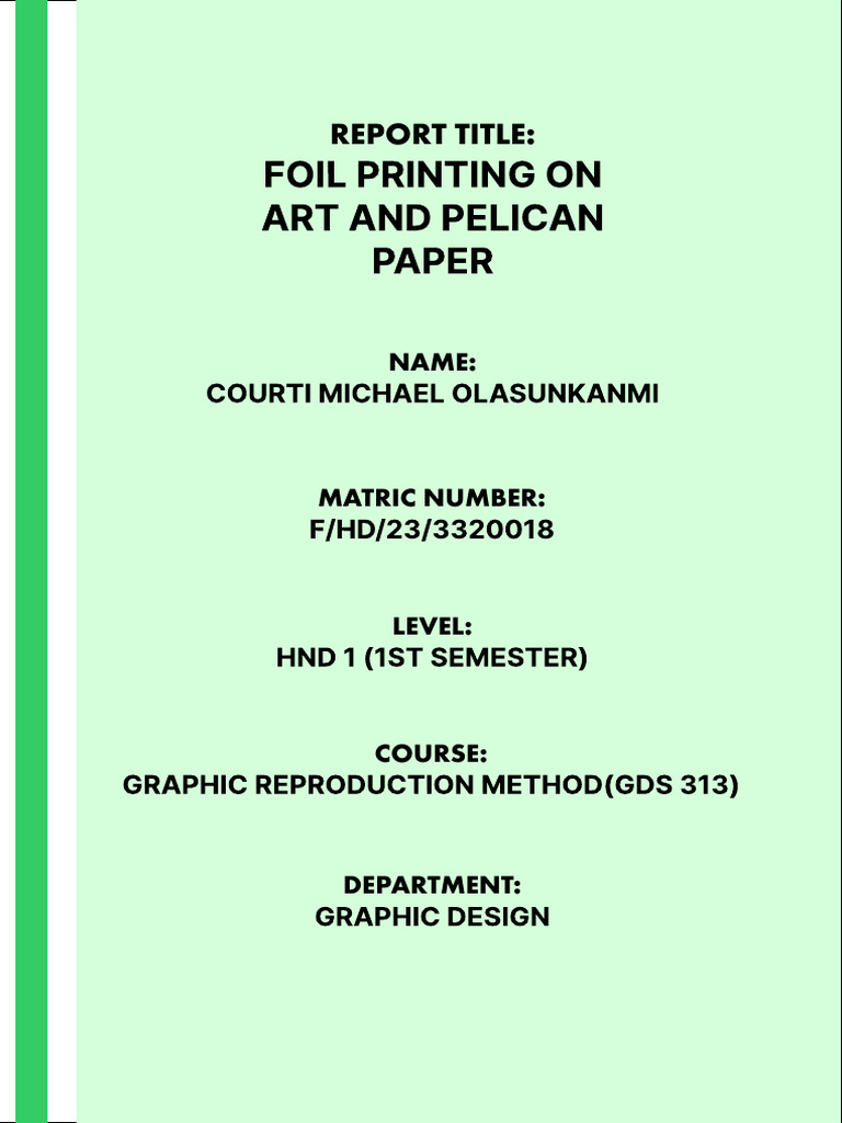 Repro Report Courti | PDF