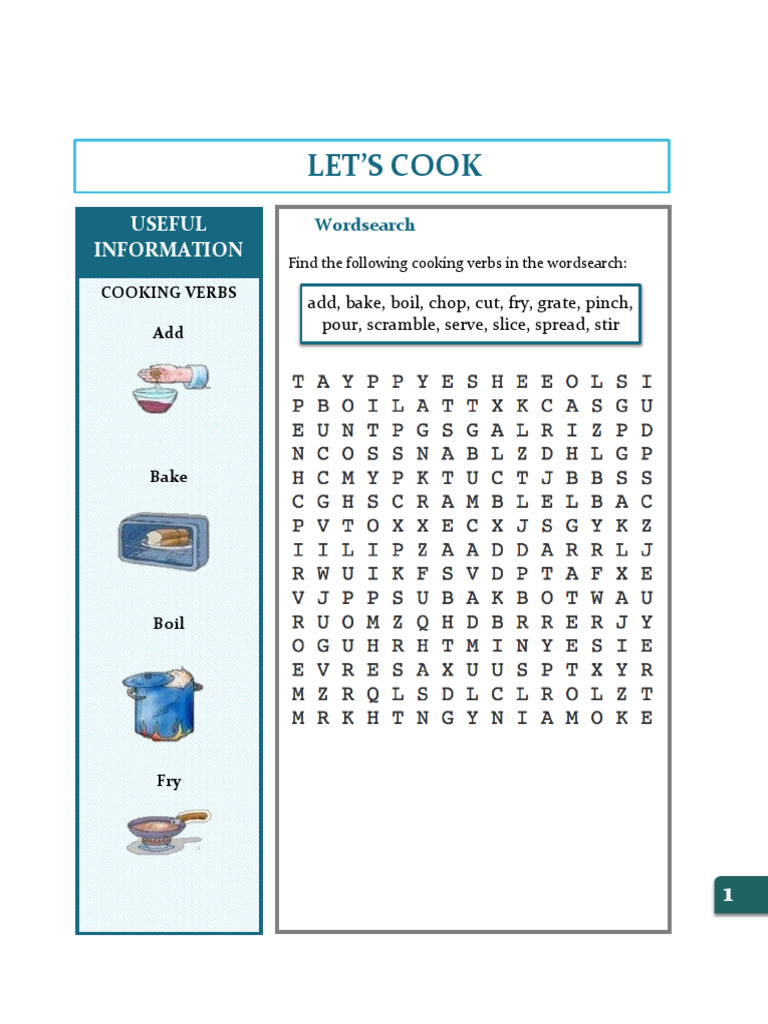 S3A Let's cook | PDF | Cooking | Foods