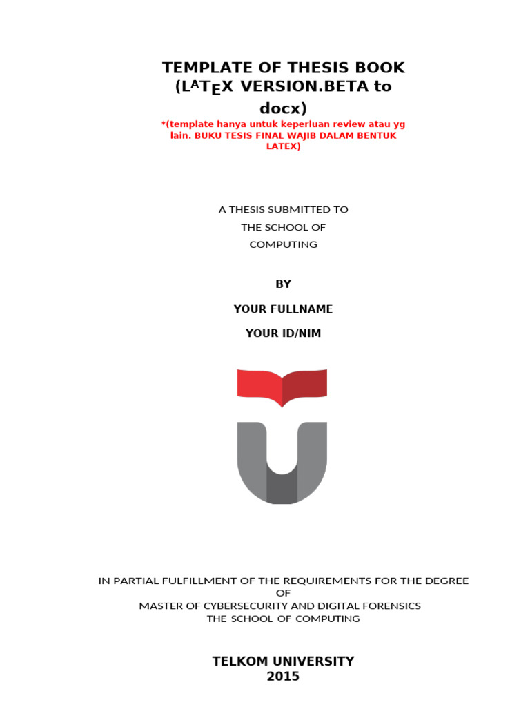 Template Thesis Book MIF LaTeX Ver | PDF | Data | Experiment