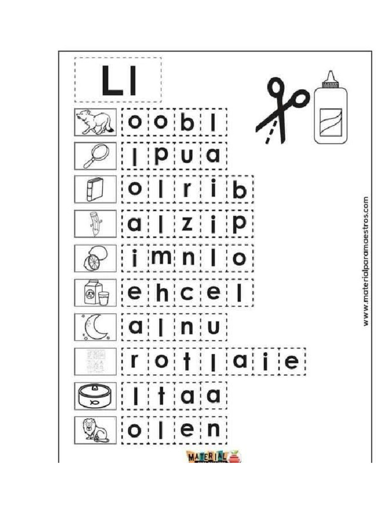 LETRA L RECORTABLE | PDF