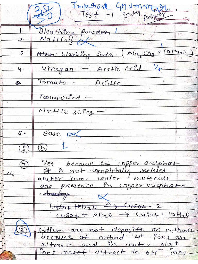 Ansh_AnswerSheet_AcidBases | PDF