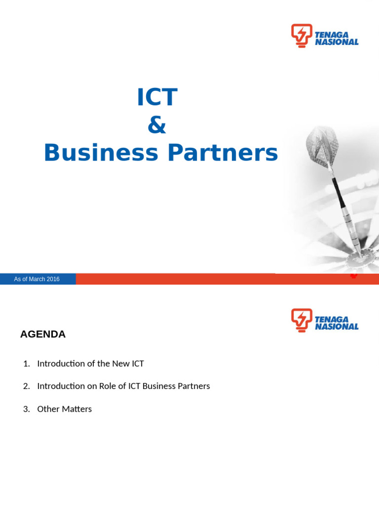 ICT Business Partners Overview and Roles | PDF | Infrastructure ...