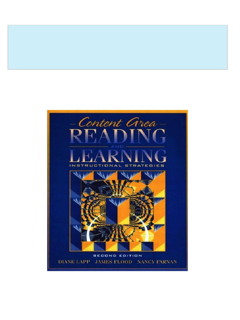 Content Area Reading and Learning Instructional Strategies 2nd Edition ... Content Area Reading and Learning Instructional Strategies 2nd Edition ...