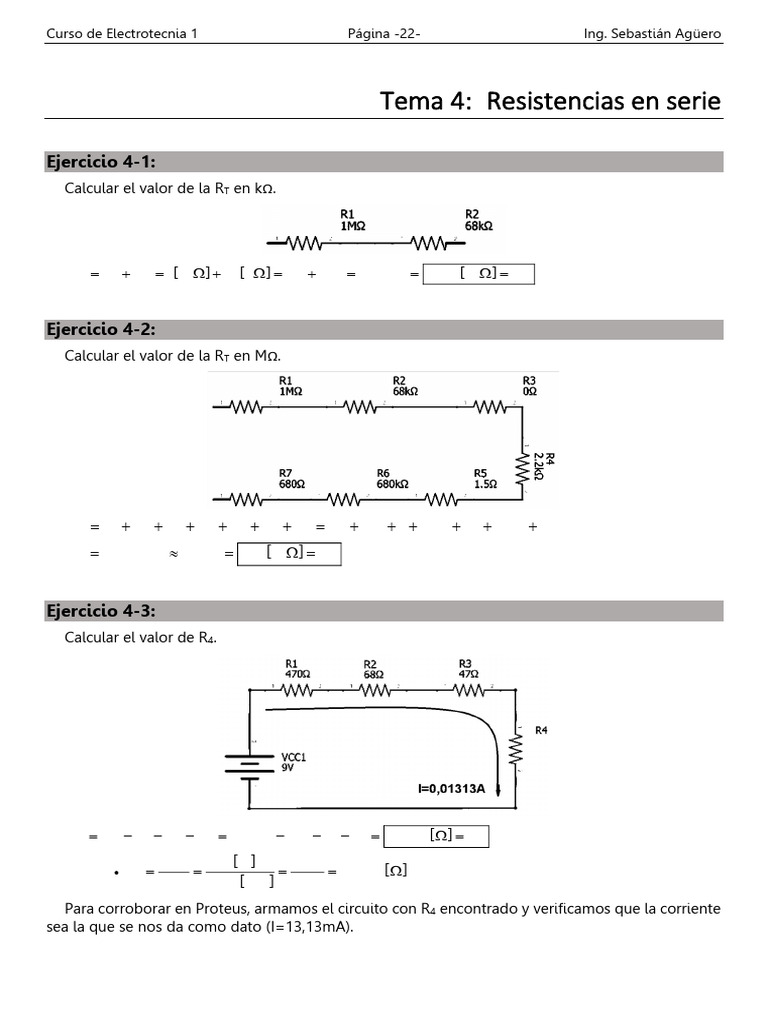Electrotecnia 1 - TP3 | PDF | Resistencia Eléctrica y Conductancia ...