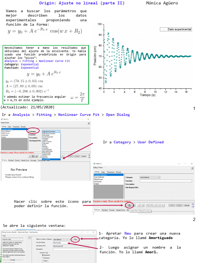Tutorial Ajuste | PDF | Matemáticas Aplicadas | Análisis matemático