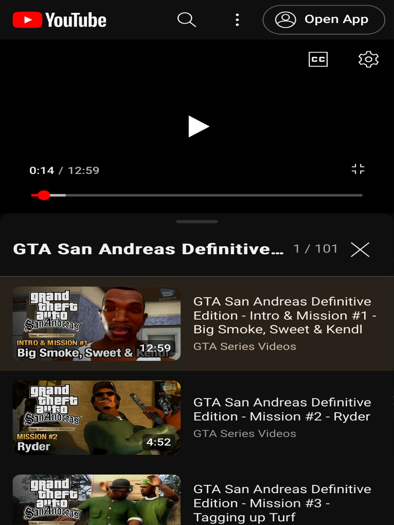 GTA San Andreas Definitive Edition - Intro & Mission #1 - Big Smoke ...