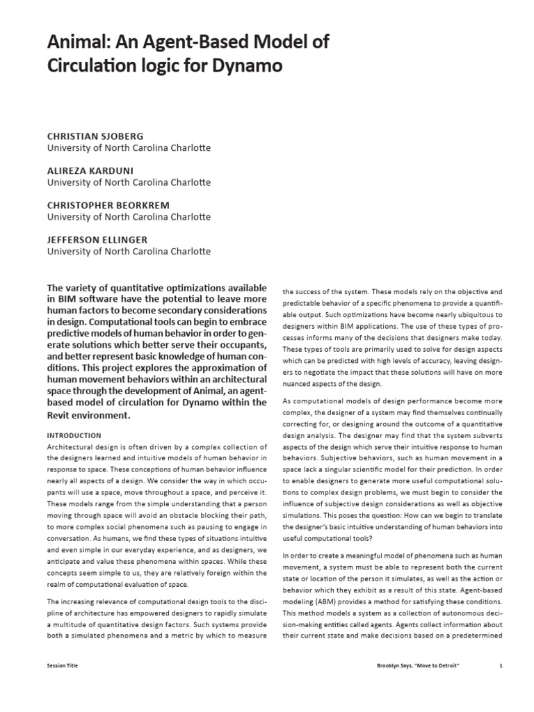 sjoberg2017 | PDF | Agent Based Model | Simulation