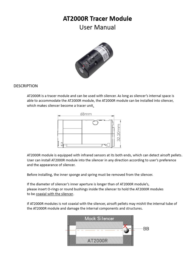 AT2000R Tracer Module User Manual | PDF