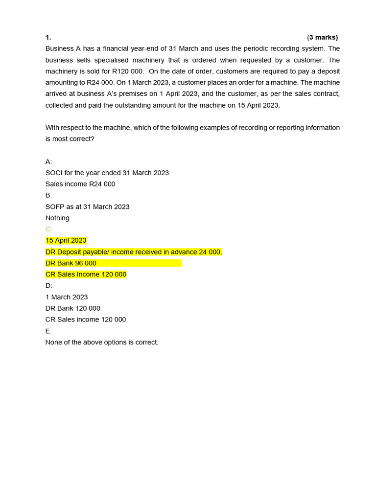 2023 Acc111e Tutorial Quiz Test 2 | PDF | Accounts Payable | Expense