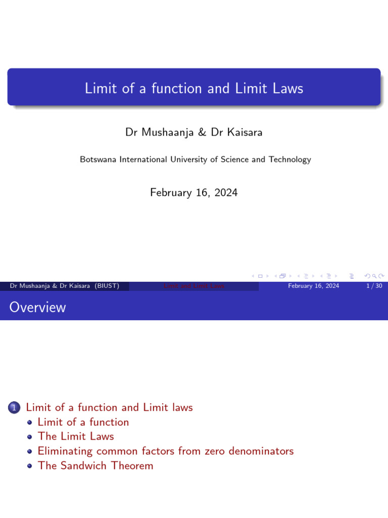 MATH 102 - Limits - of - Functions | PDF | Function (Mathematics) | Abstract Algebra