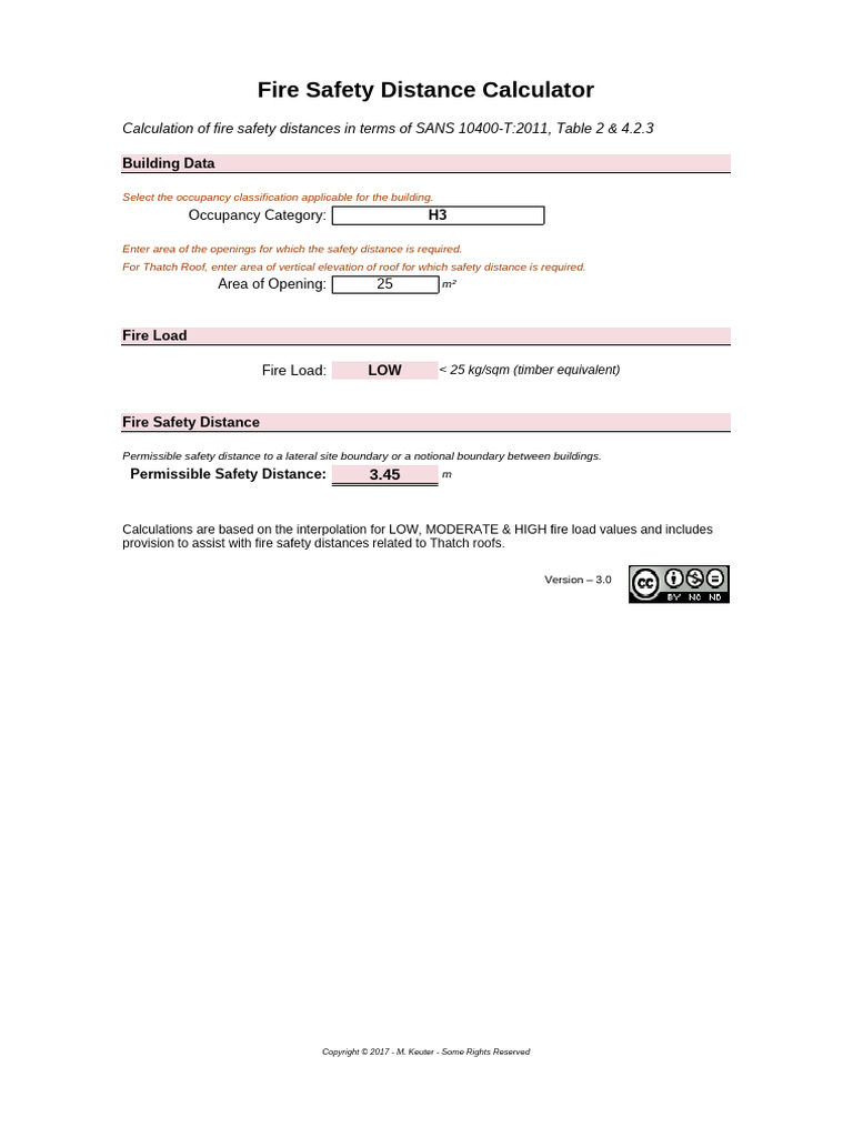Fire Safety Distance Calculation | PDF | Civil Engineering