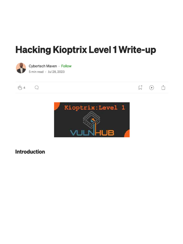 Kioptrix Hacked | PDF